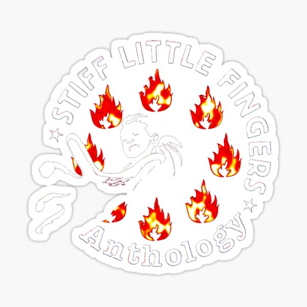 "STIFF LITTLE FINGERS " Sticker by dafryam | Redbubble