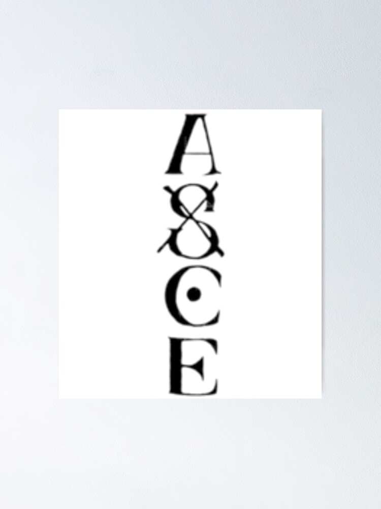 "Ace TATTOO: ASCE" Poster for Sale by ScarlettBlick | Redbubble