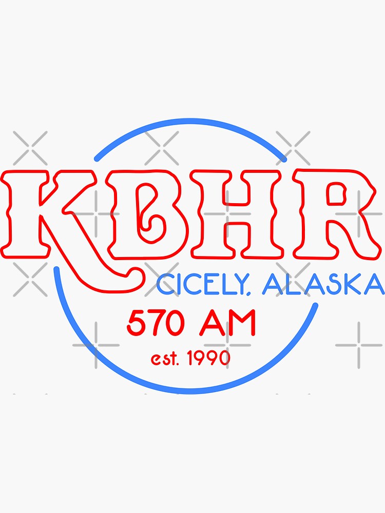 "KBHR Northern Exposure" Sticker for Sale by DeadRight | Redbubble
