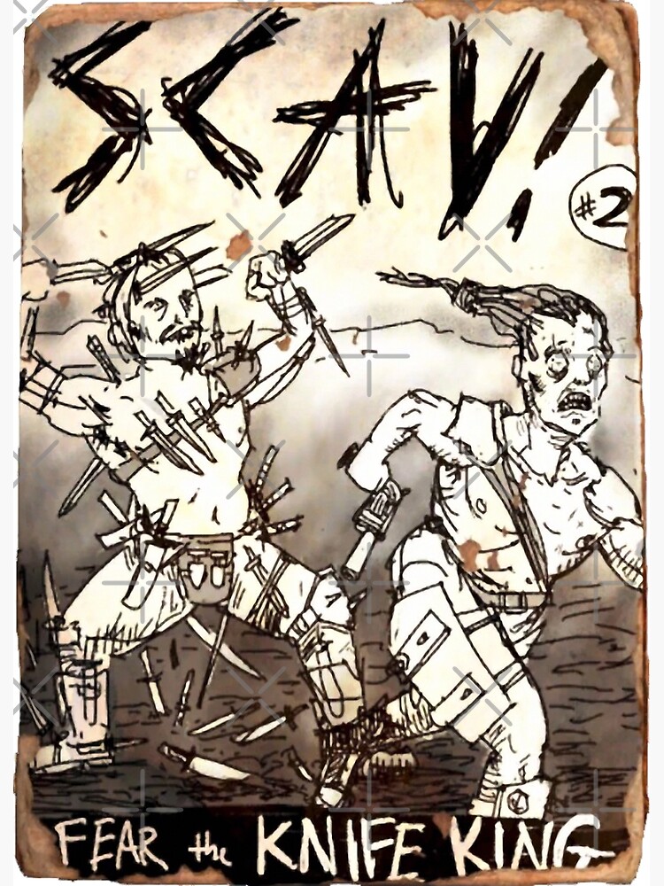 "SCAV : Fear Of The Knife King" Poster for Sale by Fallout-Lores ...