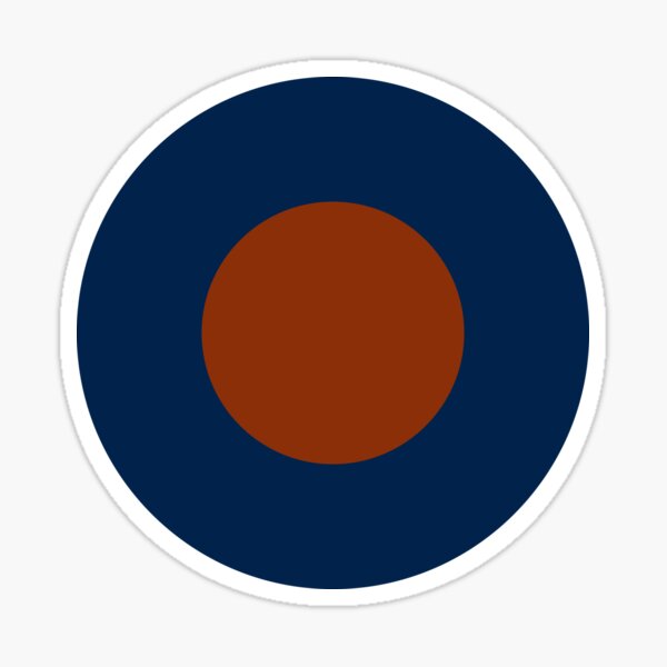 Pegatina «Redondel de baja visibilidad RAF» de OuofBusiness | Redbubble