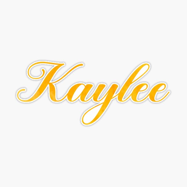 O Nome Kaylee Em Letras De Bolha Kaylee First Name Hand Lettered