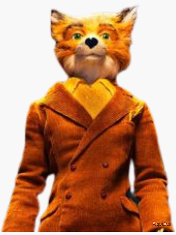 "Fantastic Mr Fox wes anderson" Sticker for Sale by Aquilina | Redbubble