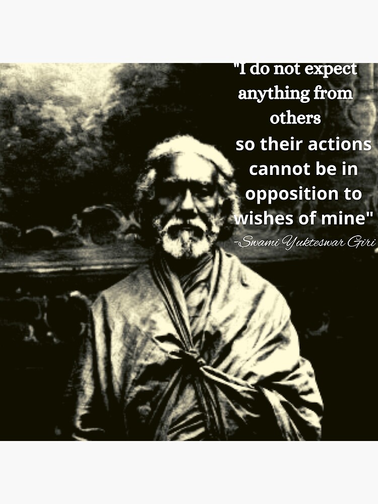 ""I do not expect anything from others so their actions cannot be in ...