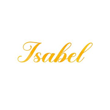 "Isabel" Sticker for Sale by DitaNadiaStore | Redbubble