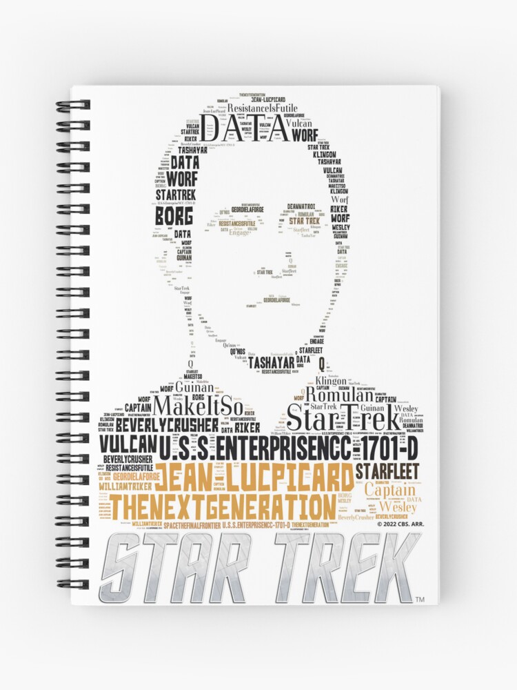 "Data - Star Trek Next Generation" Spiral Notebook for Sale by TheIcons | Redbubble