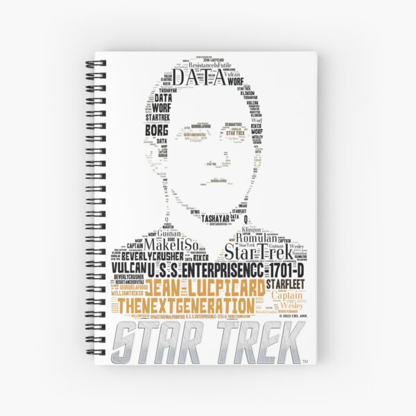 "Data - Star Trek Next Generation" Spiral Notebook for Sale by TheIcons ...