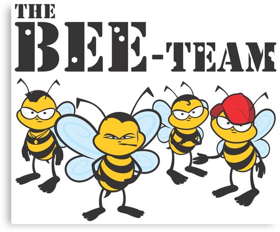 "The Bee Team" Canvas Prints by jamieleeart | Redbubble