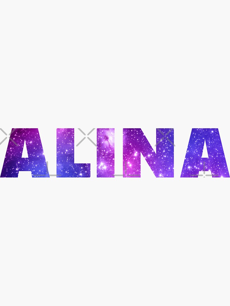 "Alina" Sticker by lucy-mac | Redbubble