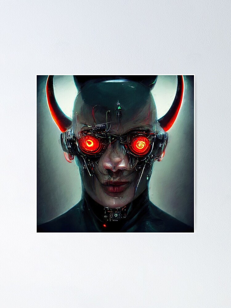 "Cyber Devil" Poster for Sale by ErianAndre | Redbubble