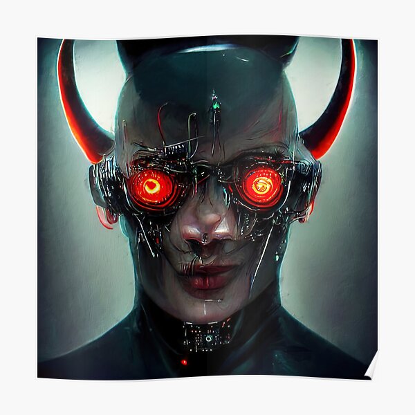 "Cyber Devil" Poster for Sale by ErianAndre | Redbubble