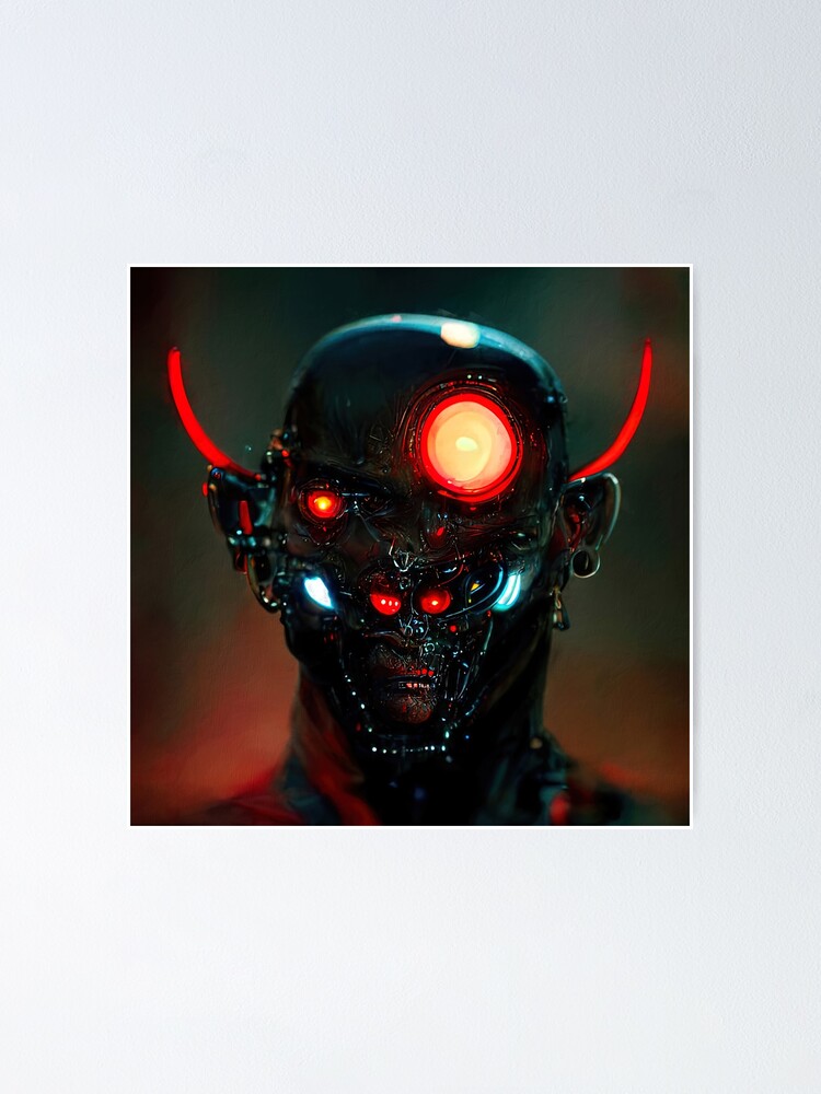 "Cyber Devil" Poster for Sale by ErianAndre | Redbubble