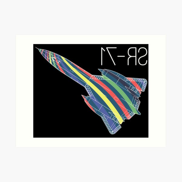 "Vintage SR-71 Blackbird US Military Aircraft #2244" Art Print for Sale ...