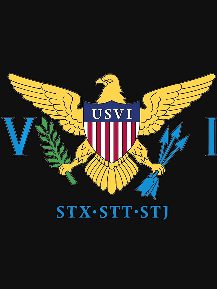 "USVI Virgin Islands St. John St Thomas & St Croix FLAG Swea" T-shirt ...