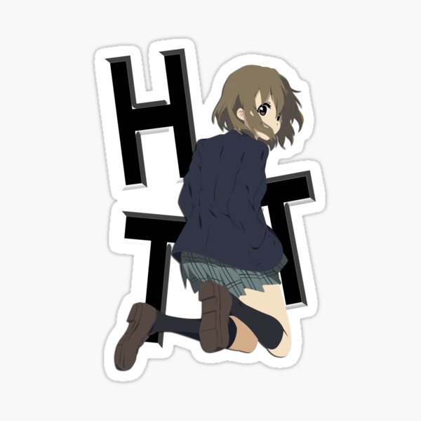 "K-ON!! - Hirasawa Yui" Sticker for Sale by Fireseed-Josh | Redbubble