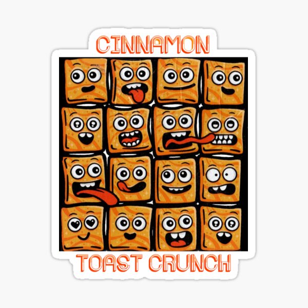 "CINNAMON TOAST CRUNCH " Sticker for Sale by MiriCampbell | Redbubble
