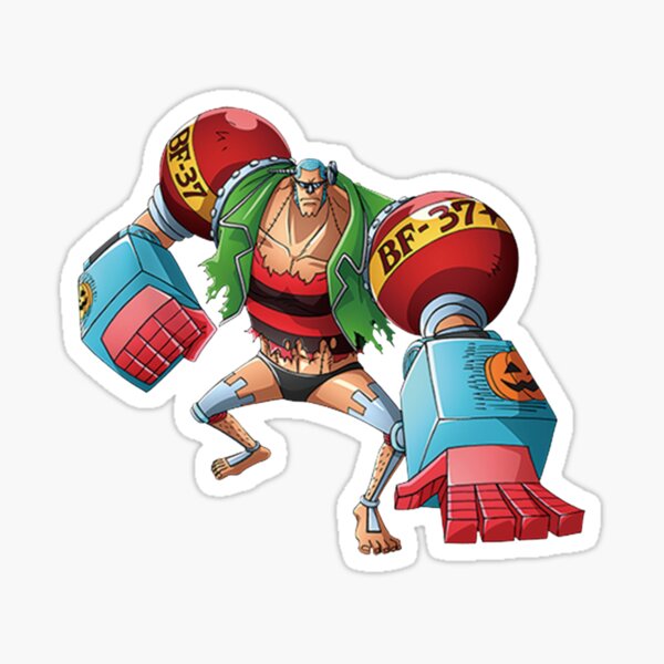 "Franky one piece" Sticker for Sale by LucienneBins | Redbubble