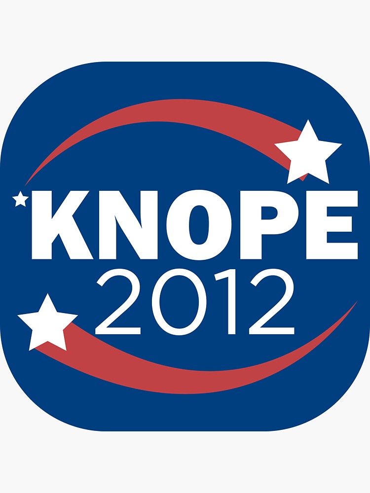 "Knope 2012" Sticker for Sale by AndyFonzi | Redbubble