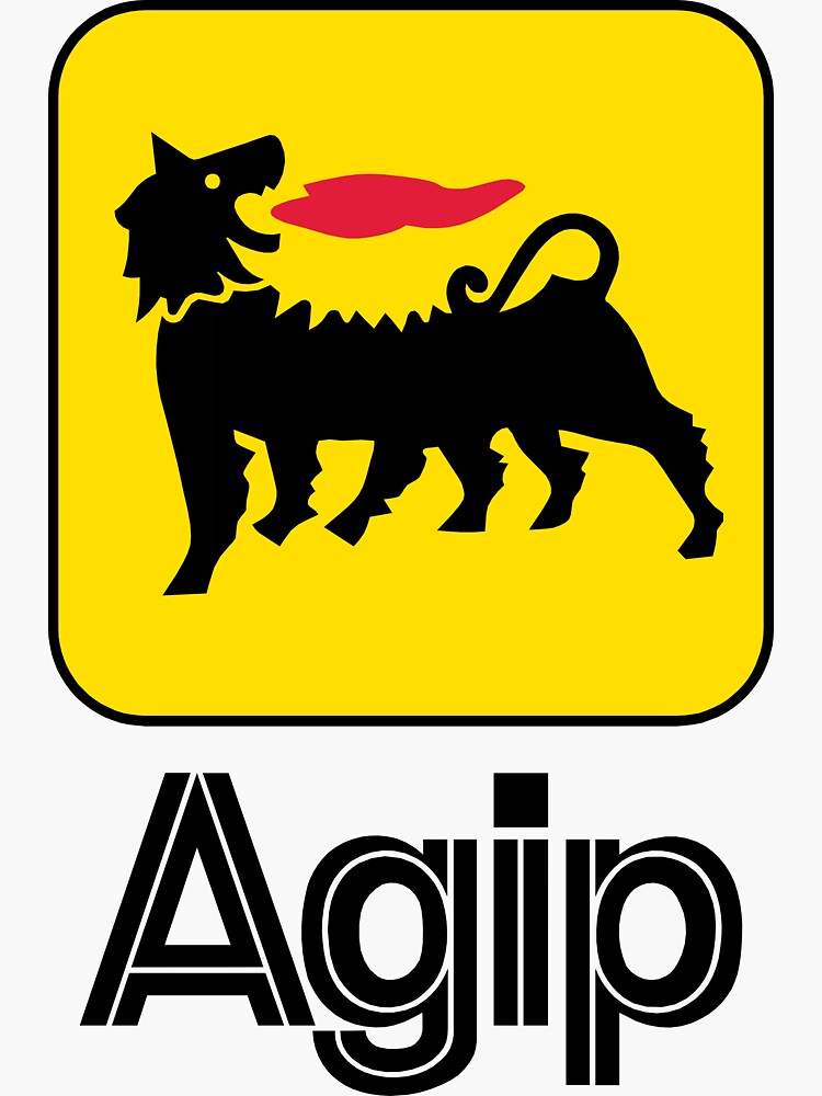 "Agip logo" Sticker by peteroldfield | Redbubble