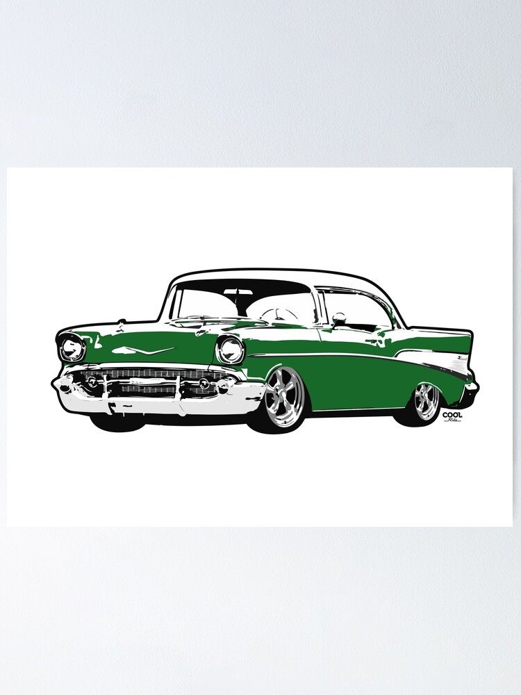 "Green 1957 CBA Classic Car" Poster for Sale by CoolRide | Redbubble