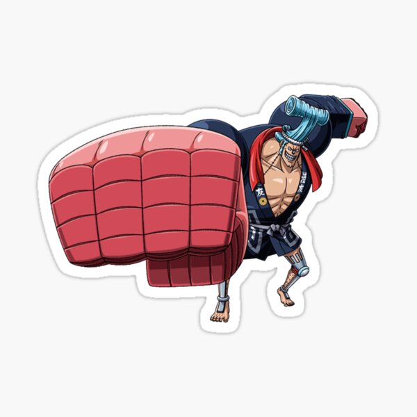 "Franky one piece" Sticker for Sale by DelmerHarber | Redbubble