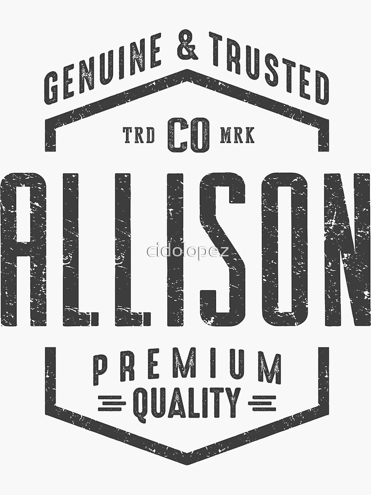 "Allison" Sticker for Sale by cidolopez | Redbubble