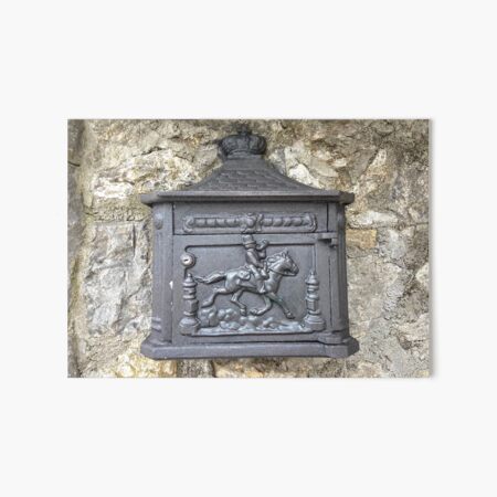 "Mailbox with postman on horseback" Art Board Print by ponted | Redbubble
