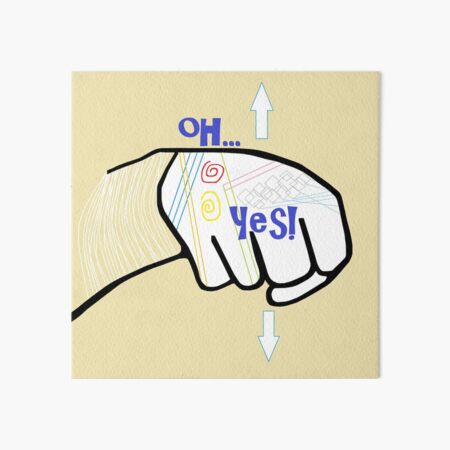 "ASL Oh YES!" Art Board Print for Sale by EloiseArt | Redbubble