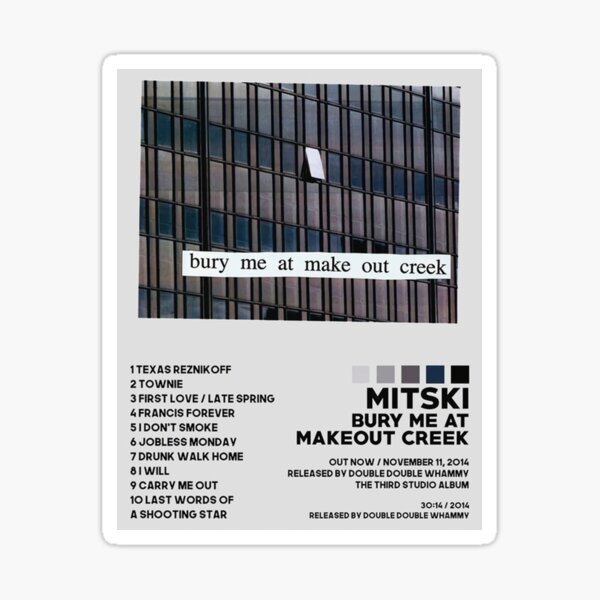 "List Cover Mitski" Sticker for Sale by williamfryer | Redbubble