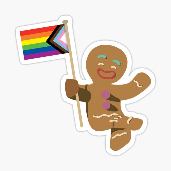 "Pride Gingy" Sticker for Sale by gberkenfeld16 | Redbubble