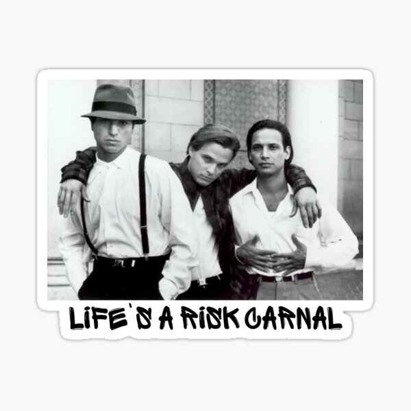 "Life's a Risk Carnal 1" Sticker for Sale by FlynnShirt1 | Redbubble