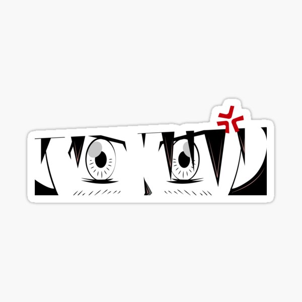 "Anime Boy Eyes - Japan Culture Art - Japanese Aesthetic" Sticker for ...