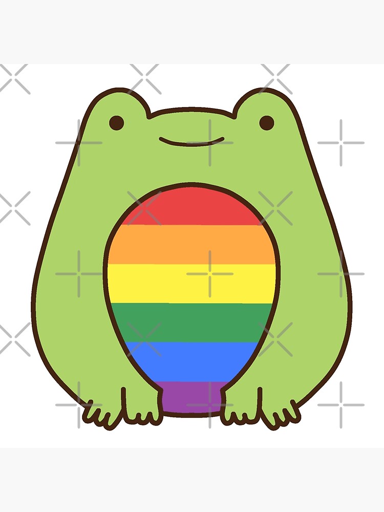 "LGBTQIA+ Pride Flag Frog" Art Print for Sale by FrogsInTheDale | Redbubble