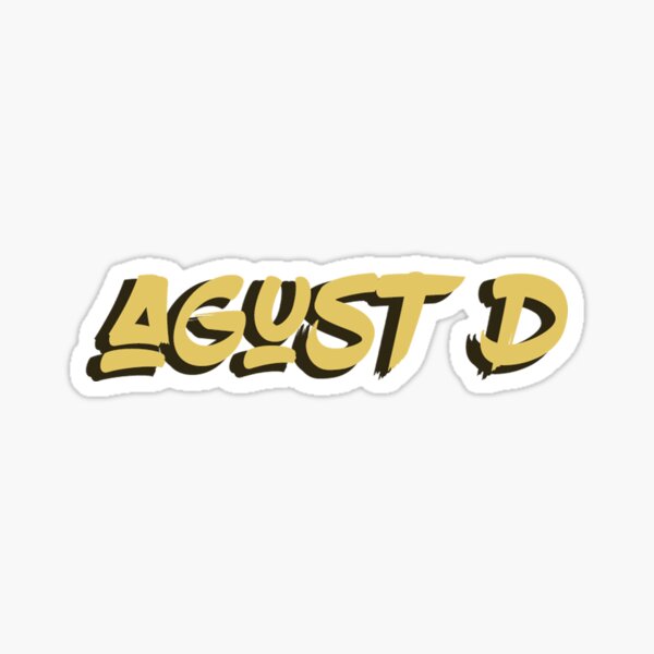 "AGUST D" Sticker by hwanghaes | Redbubble