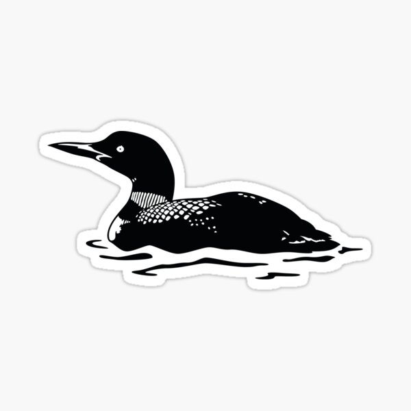 "Common Loon" Sticker for Sale by art-master1 | Redbubble