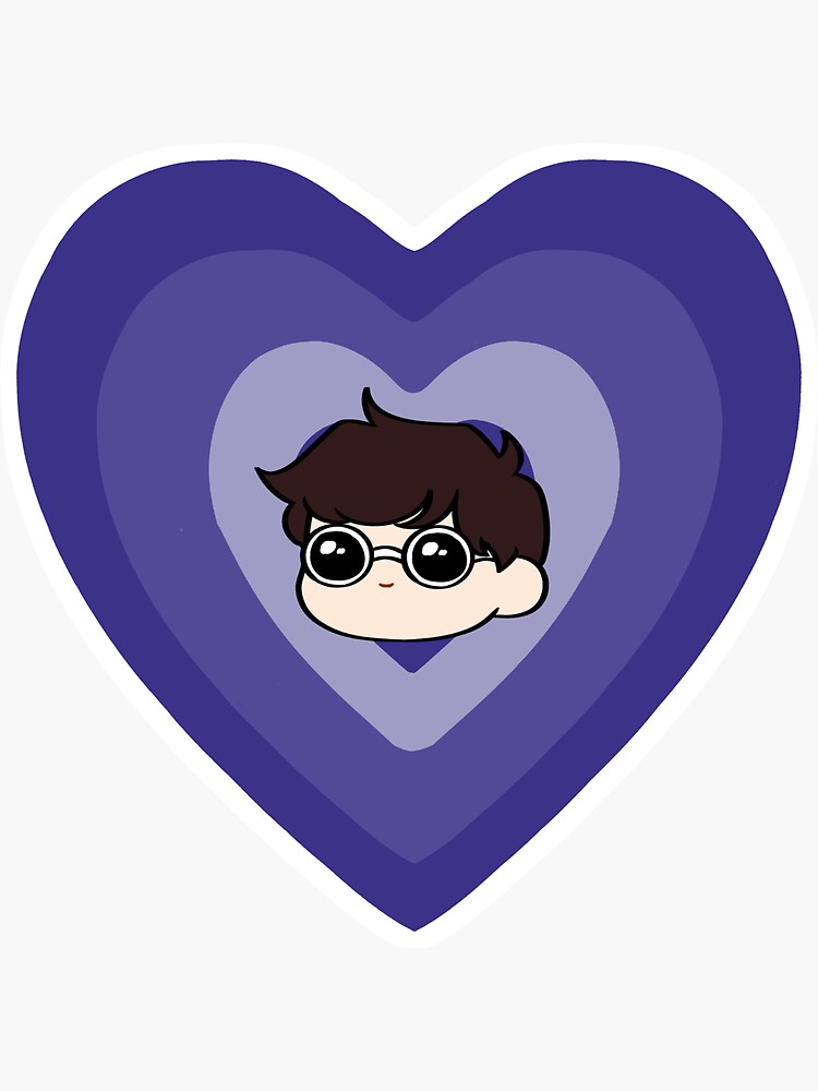 "heart gnf" Sticker for Sale by creamykatsudon | Redbubble