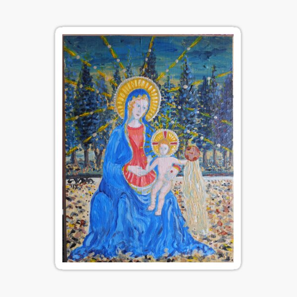"Fra Angelico Study Of Madonna and Child" Sticker for Sale by ...