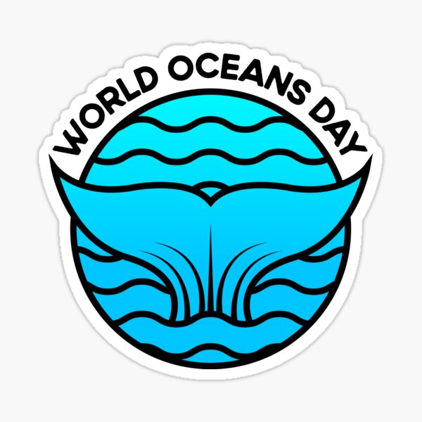 "World Oceans Day" Sticker for Sale by cotros | Redbubble