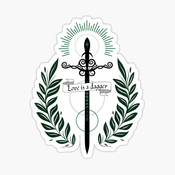 "Loki - love is a dagger" Sticker for Sale by Eccobella | Redbubble