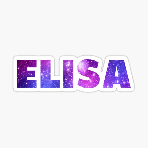 "Elisa" Sticker for Sale by lucy-mac | Redbubble