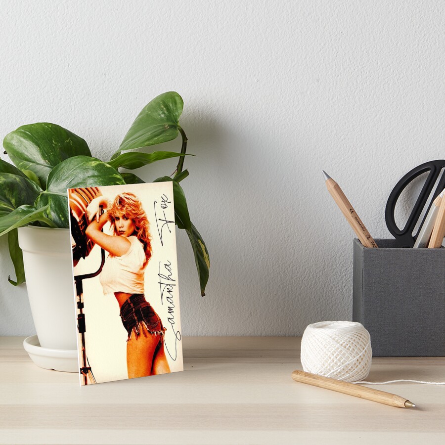 "samantha fox 80s 90s retro fashion design Poster" Art Board Print for ...