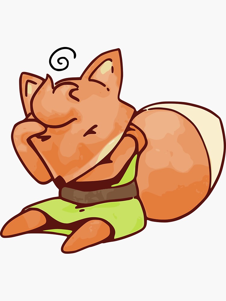 "Tunic Fox Think" Sticker for Sale by Abysswalker64 | Redbubble