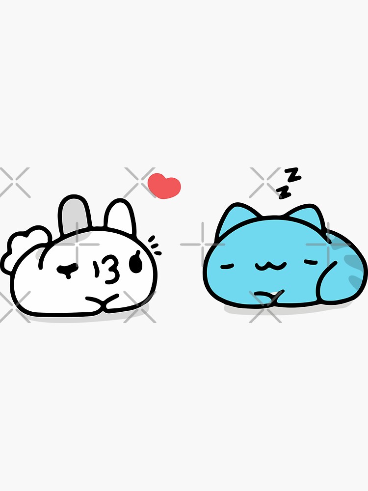"Cat bug and rabbit, Bugcat Capoo" Sticker for Sale by Mochi-Animals ...