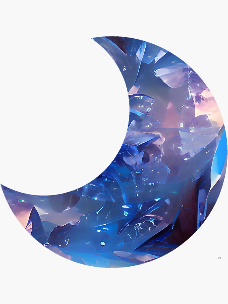 "Crystal Blue Moon" Sticker for Sale by AstraLowelle | Redbubble