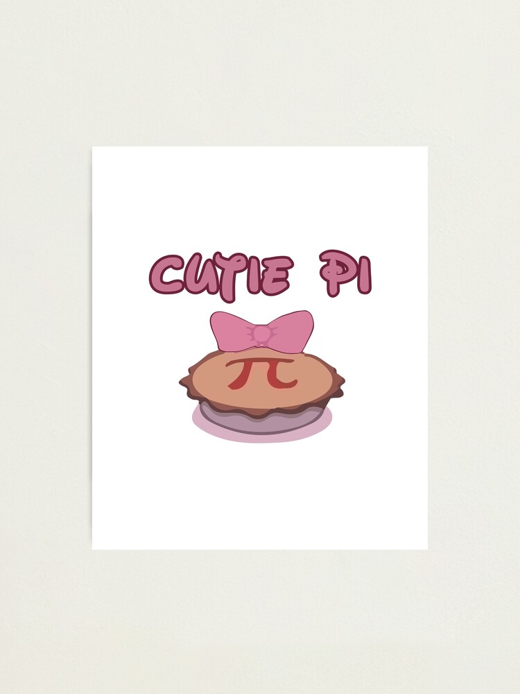 "Cutie Pi" Photographic Print for Sale by CreativeStrike | Redbubble