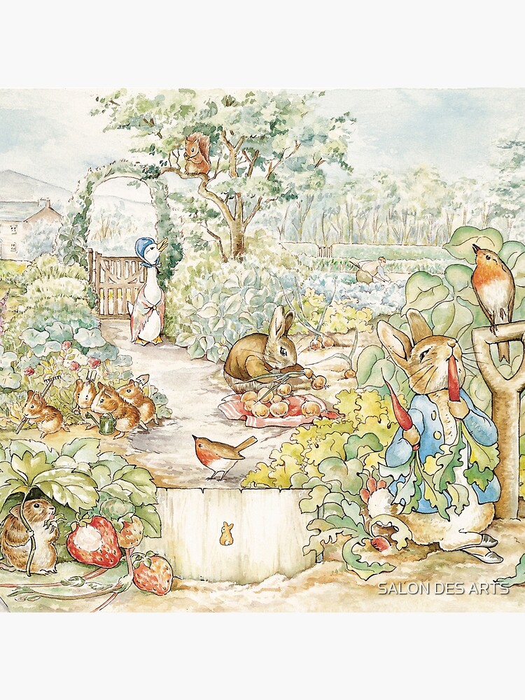 "Peter Rabbit and Friends - Beatrix Potter" Pillow for Sale by SALON ...