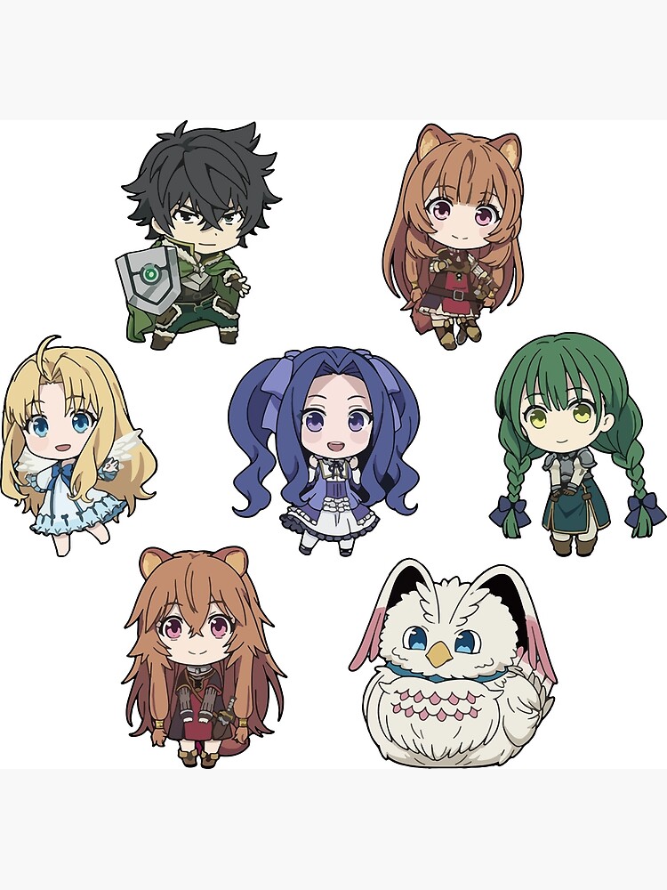"The Rising Of The Shield Hero charecters Chibi Tate No Yuusha" Metal ...