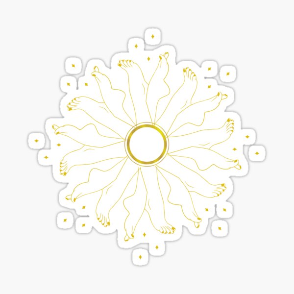 "Feet Cycle" Sticker for Sale by RubtifyWonders | Redbubble
