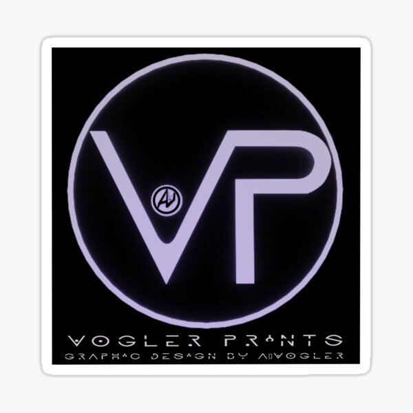 "VOGLER PRINTS LOGO" Sticker for Sale by voglerprints | Redbubble