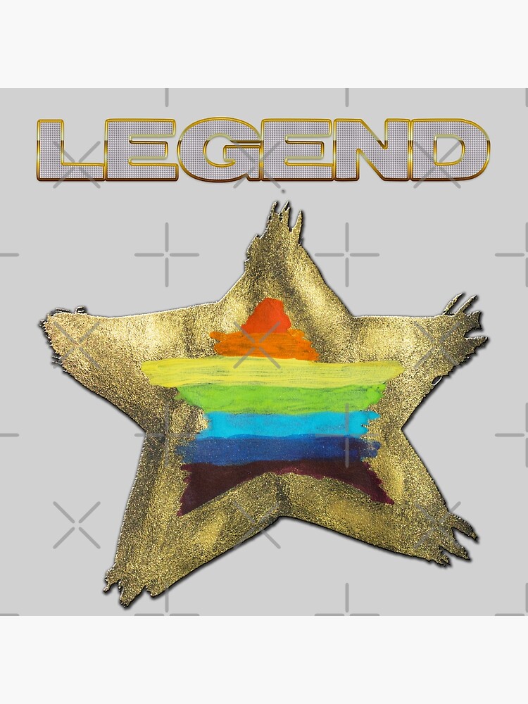 "GOLDEN star LEGEND 2" Poster for Sale by nastiaart | Redbubble